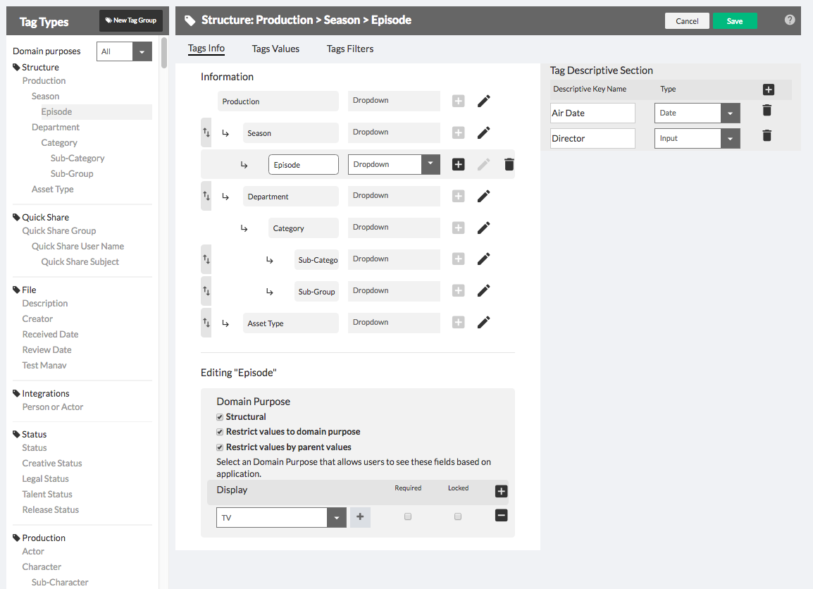 Tag Structure · Learning and Support Docs
